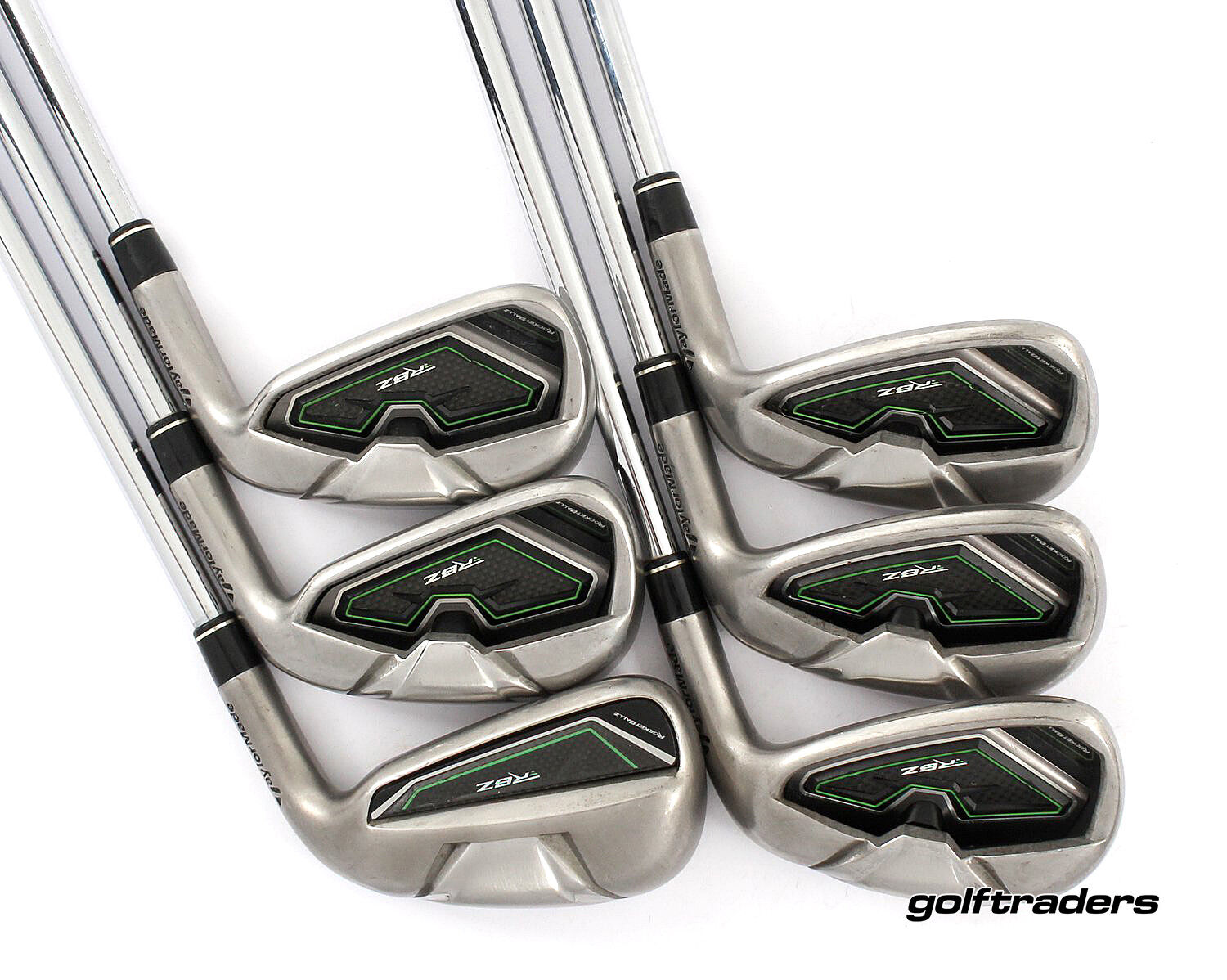 Taylormade RBZ RocketBallz Irons 5-PW Steel Stiff Flex New Grips M2174