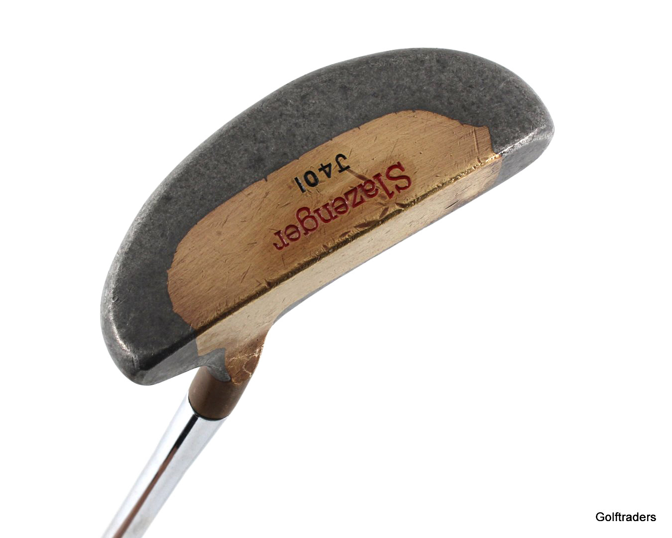 Slazenger J401 Model Brass Blade Putter 35.5" Steel New Grip J4373