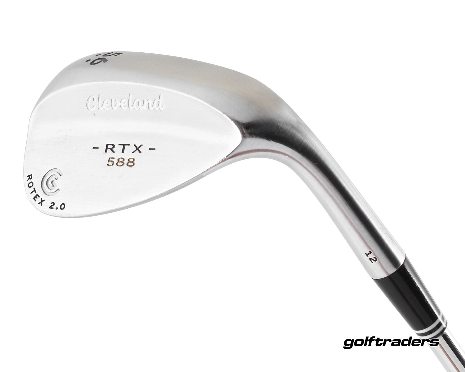 Cleveland RTX 588 Rotex 2.0 Chrome Sand Wedge 56.12 Steel Wedge Flex ...