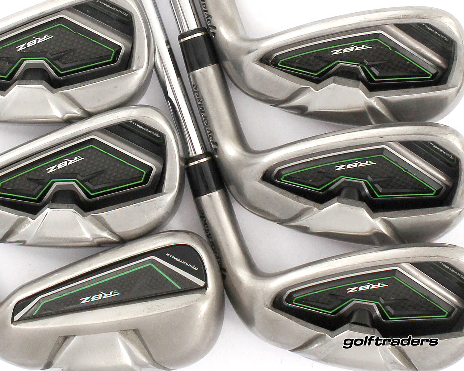 Taylormade RBZ RocketBallz Irons 5-PW Steel Stiff Flex New Grips M2174